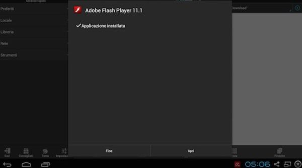 Flash Player per dispositivi portatili