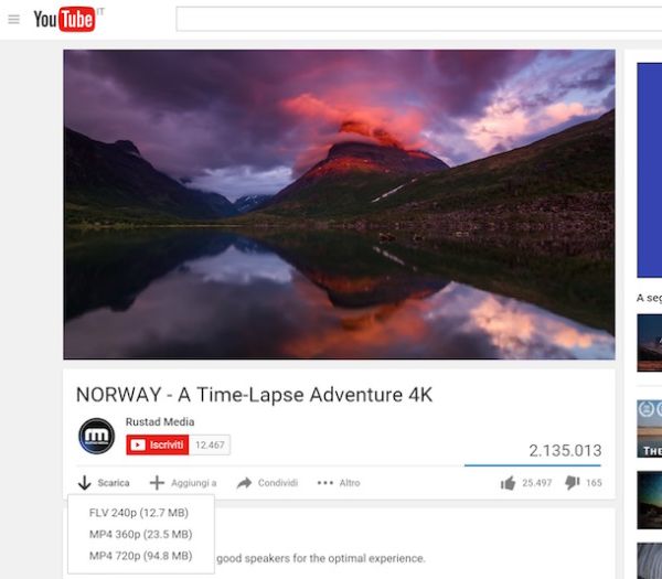 Userscript per scaricare video da YouTube