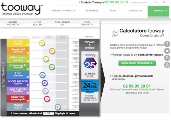 Internet via satellite