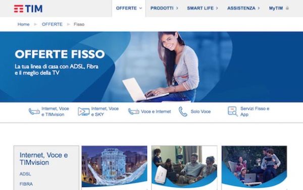 Offerte passa a TIM per la linea fissa