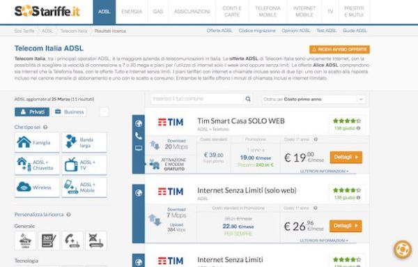Offerte Telecom tutto incluso a confronto