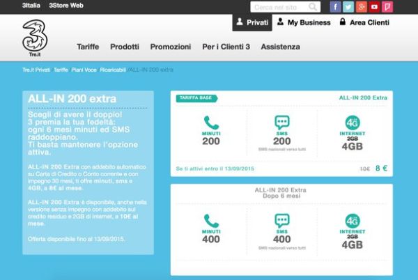 Al superamento delle soglie mensili, il traffico Internet costa 20 cent ...