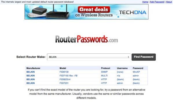 RouterPasswords