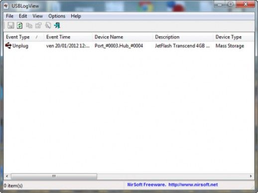 USBLogView