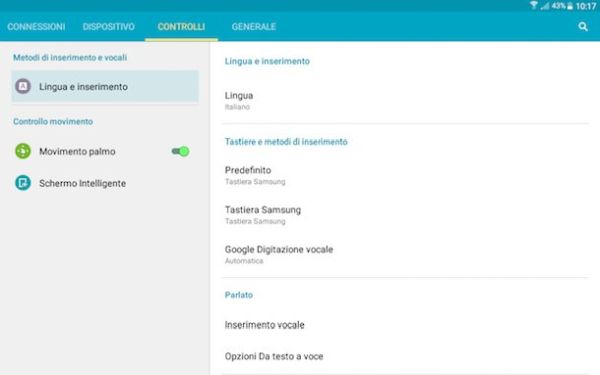 Calibrare la tastiera virtuale
