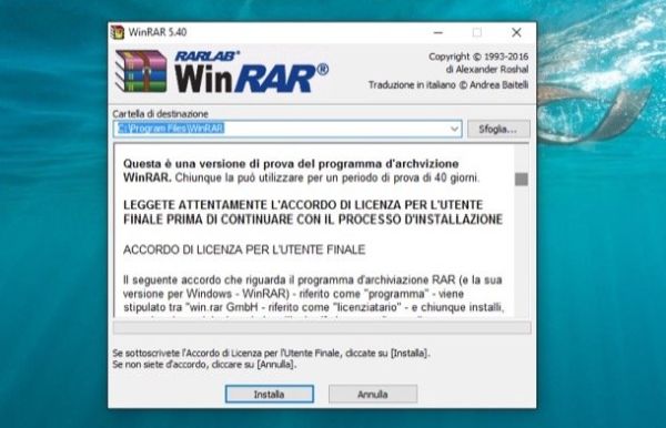 Come aprire un archivio con WinRAR