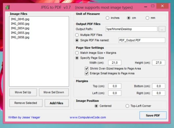 JPEGtoPDF (Windows)