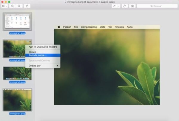 Come convertire PNG in JPG su Mac