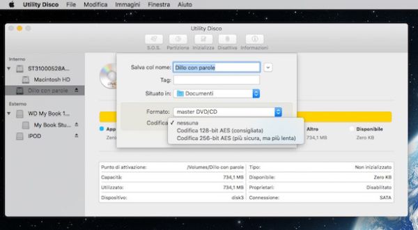 Espandi ora il campo Situato in per selezionare il nome e la cartella in cui esportare il file ...