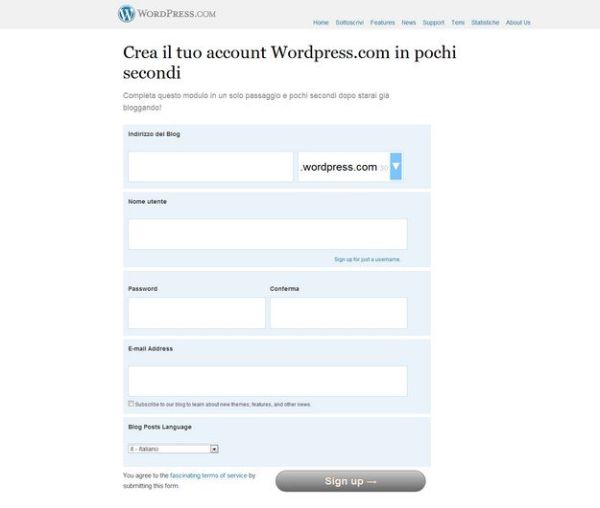Come creare un blog con WordPress Come creare un blog con WordPress