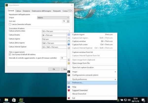 Print Screen - per catturare un'area dello schermo. Alt + Print Screen ...