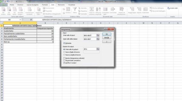 Come creare un istogramma con Excel