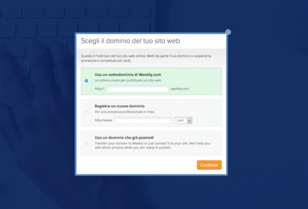 In seguito, potrai accedere al tuo sito Internet collegandoti all'indirizzo scelto in fase di ...